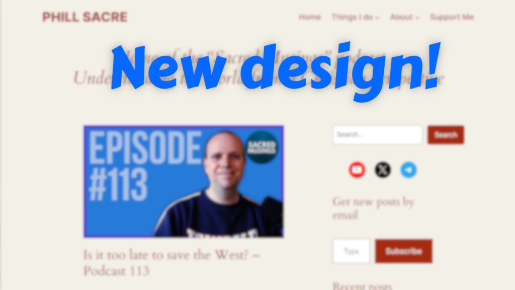 Website: new look! - Phill Sacre